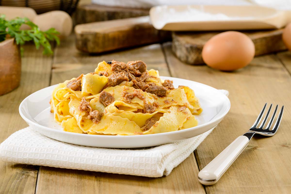 Riccia al ragù d'agnello - Casa Rustichella