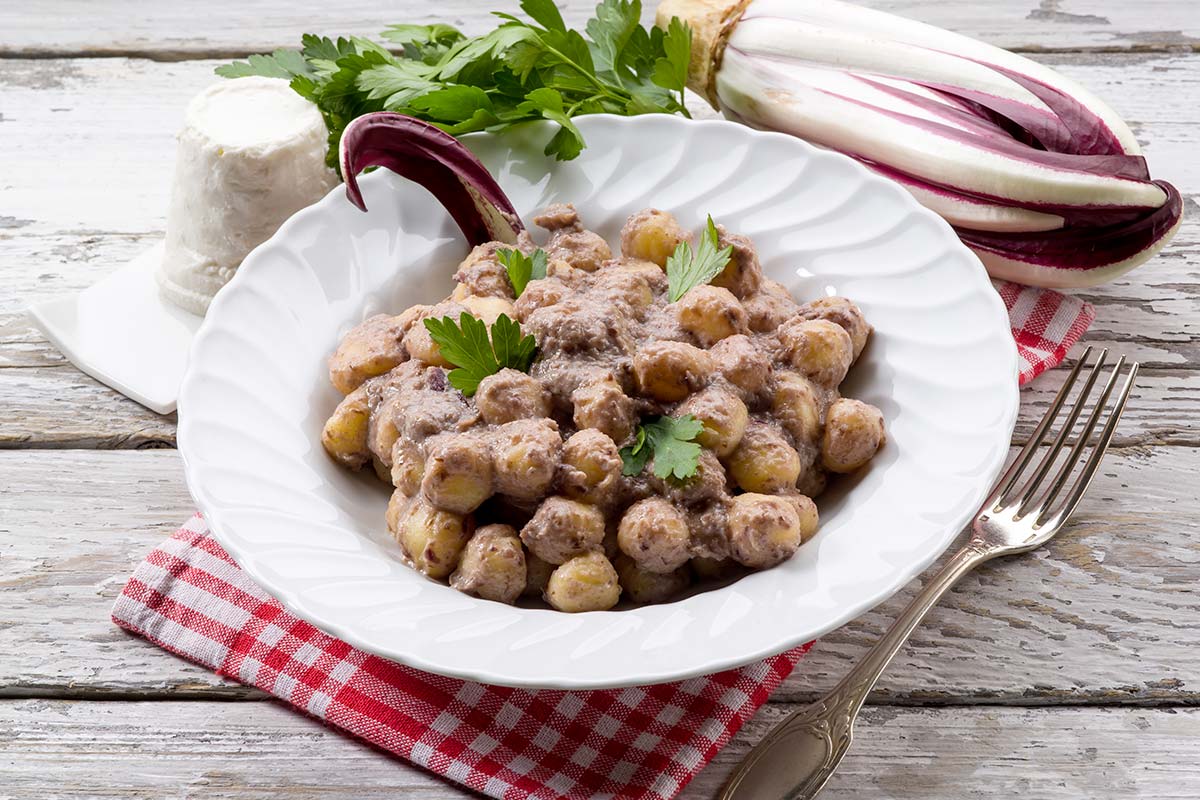 Perle di patate con ricotta e radicchio - Casa Rustichella