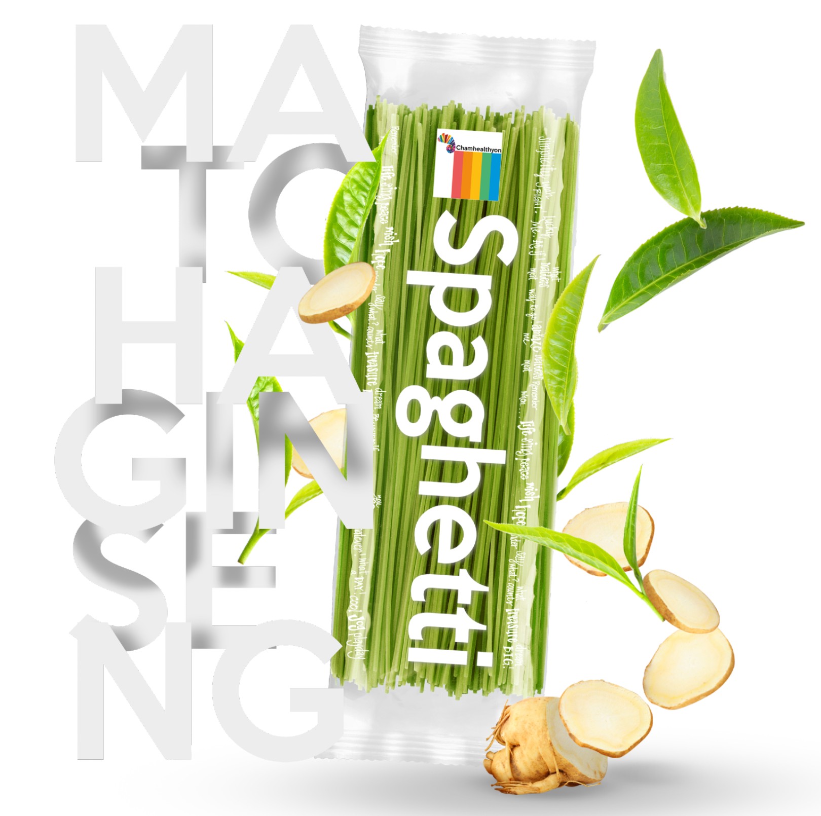 Spaghetti matcha e ginseng con pomodorini e calamari - Casa Rustichella